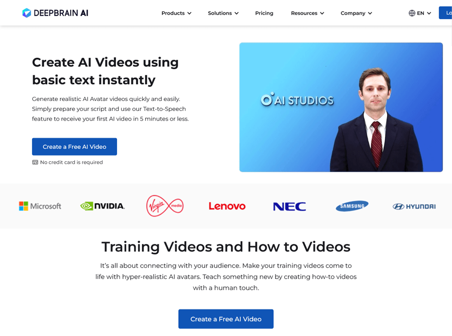 Deepbrain.io AI Avatar Videos - Startup Ai Tools